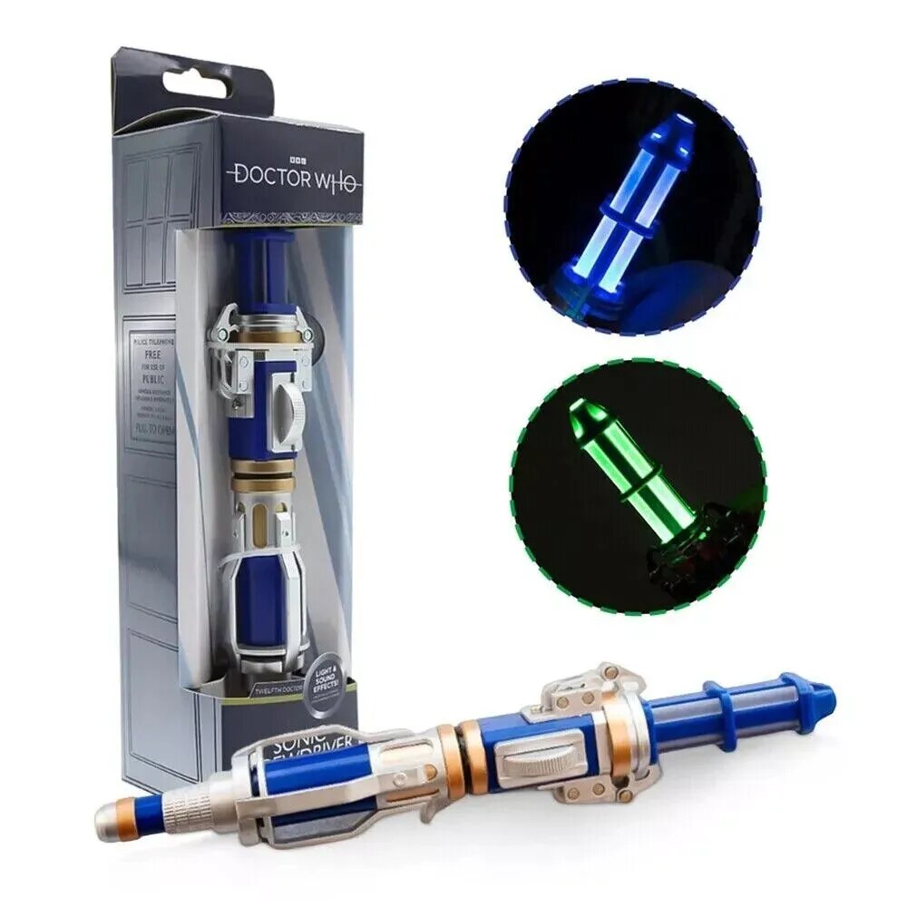 Doctor Who 12 - й Доктор Электронный Sonic Screwdriver Prop Эксклюзивный Свет Звук