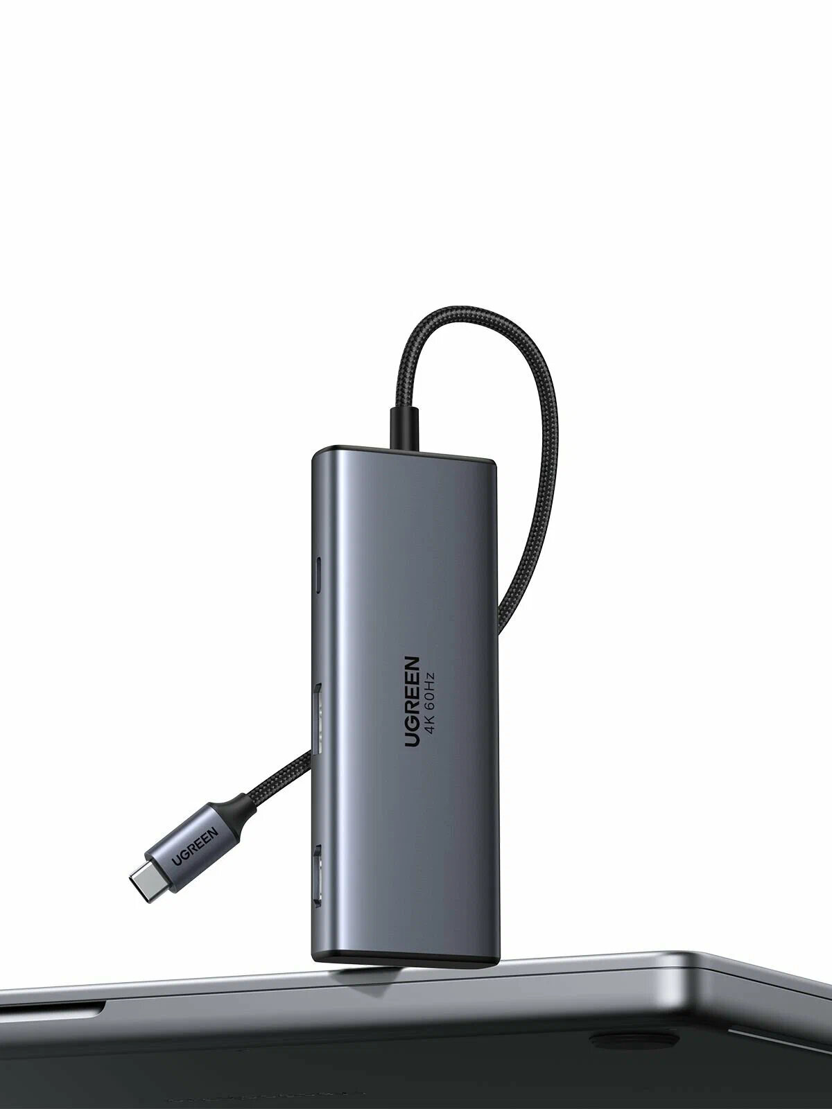 Хаб UGREEN CM498 (75902) 7 в 1 Hub с USB-C подключением серый космос