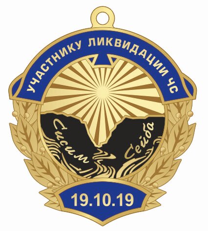 Знак 01 "Участнику ликвидации последствий аварии на р. Сейба 19.10.2019 г."