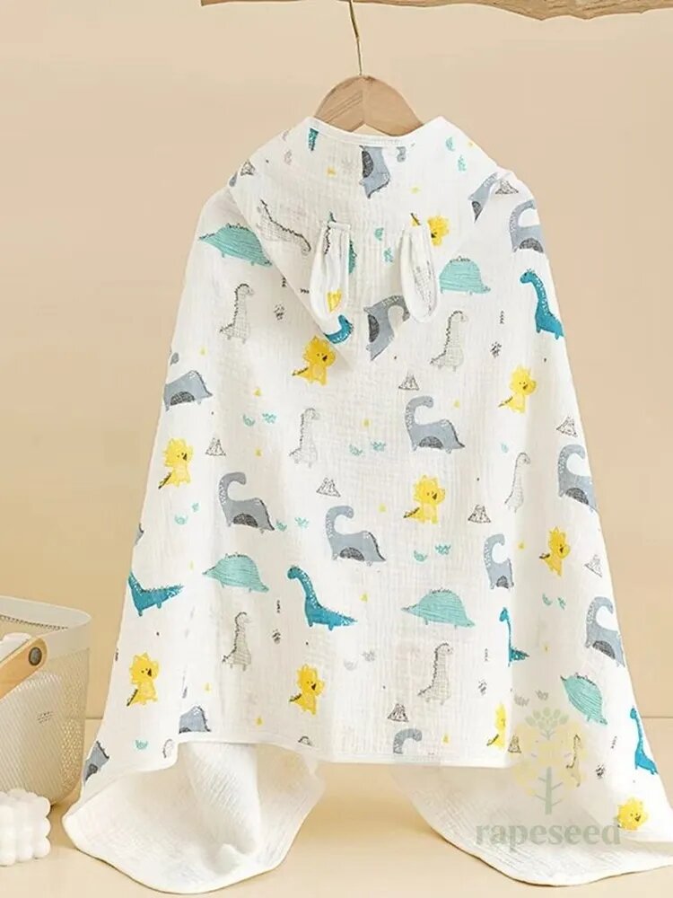 Полотенце детское 65x135 см, хлопок, разноцветный