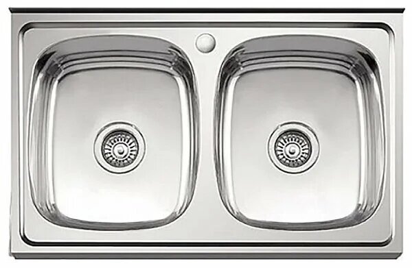 Мойка кухонная Ledeme L98060B металлическая, 80x60, прямоугольная, мойка для кухни