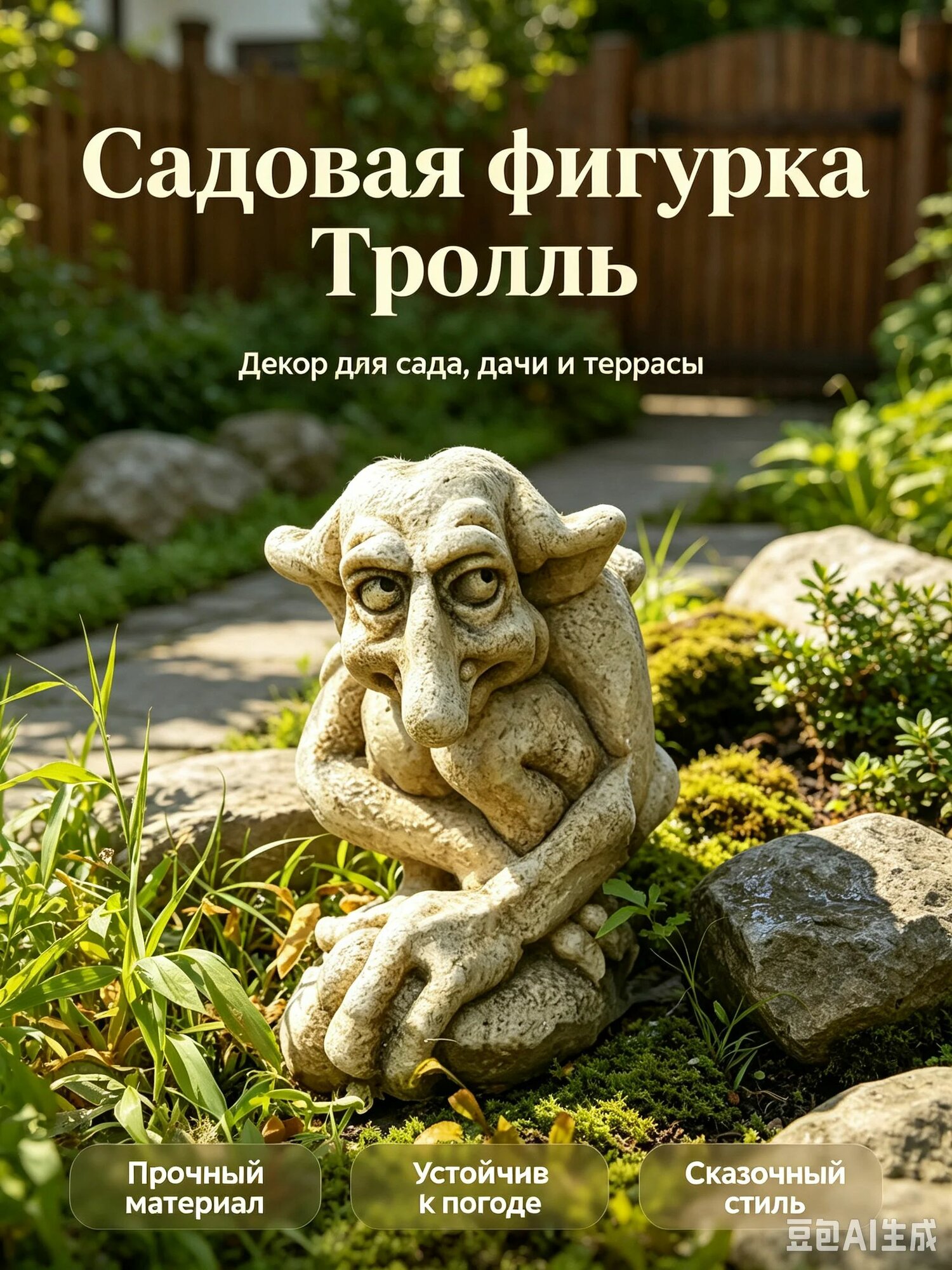 Фигурка садовая