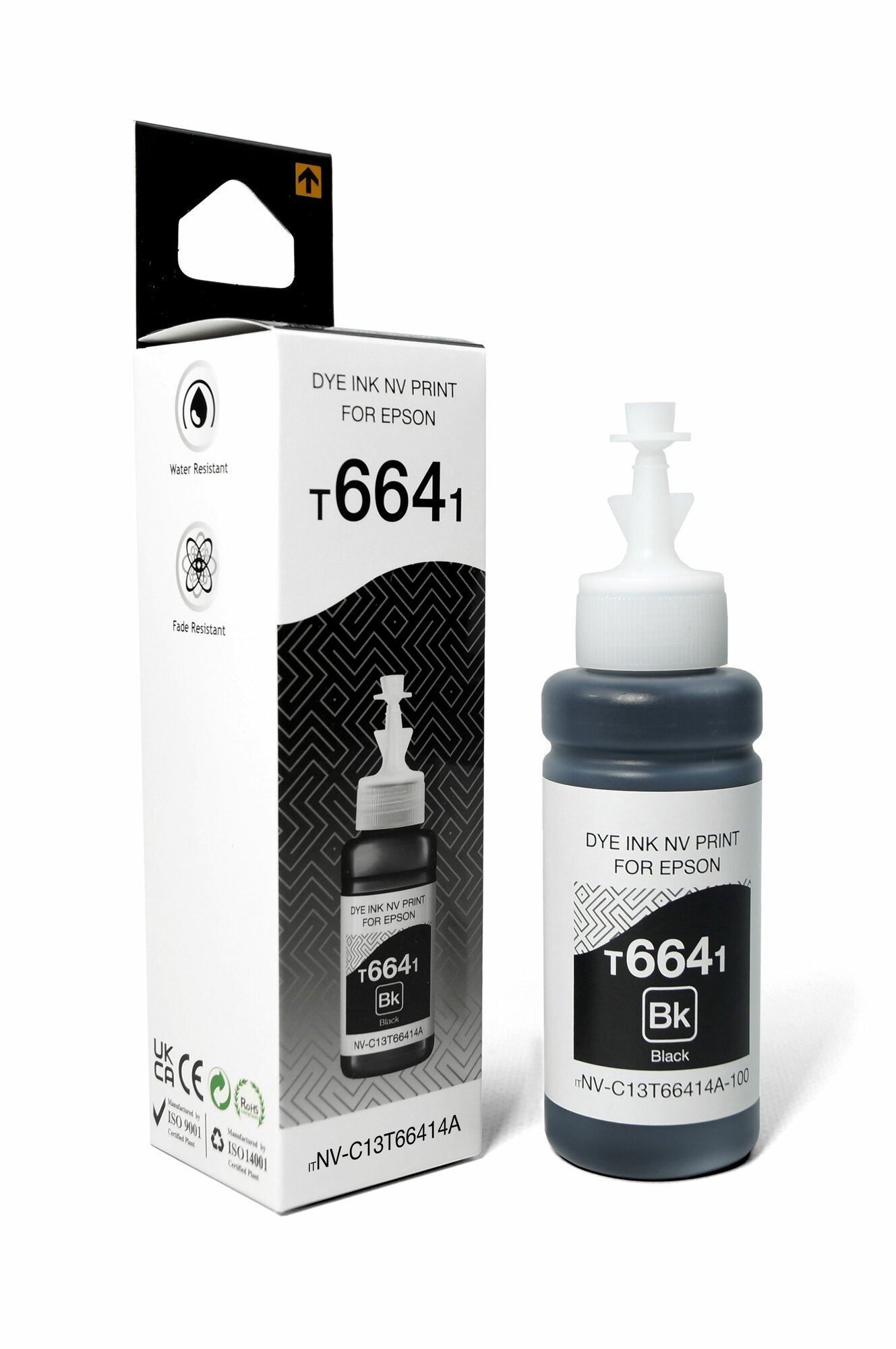 Чернила NV Print T6641 для принтеров Epson (70 ml) черные (в коробке) совместимые