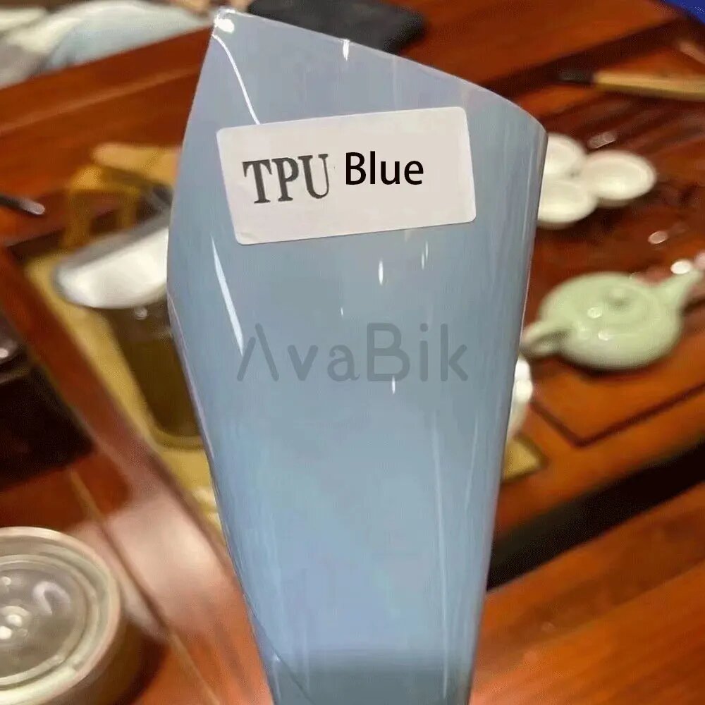 PPF качество ТПУ дымчатый черный PPF синий свет серый защитная Light blue, 30cm x 150cm, Голубой