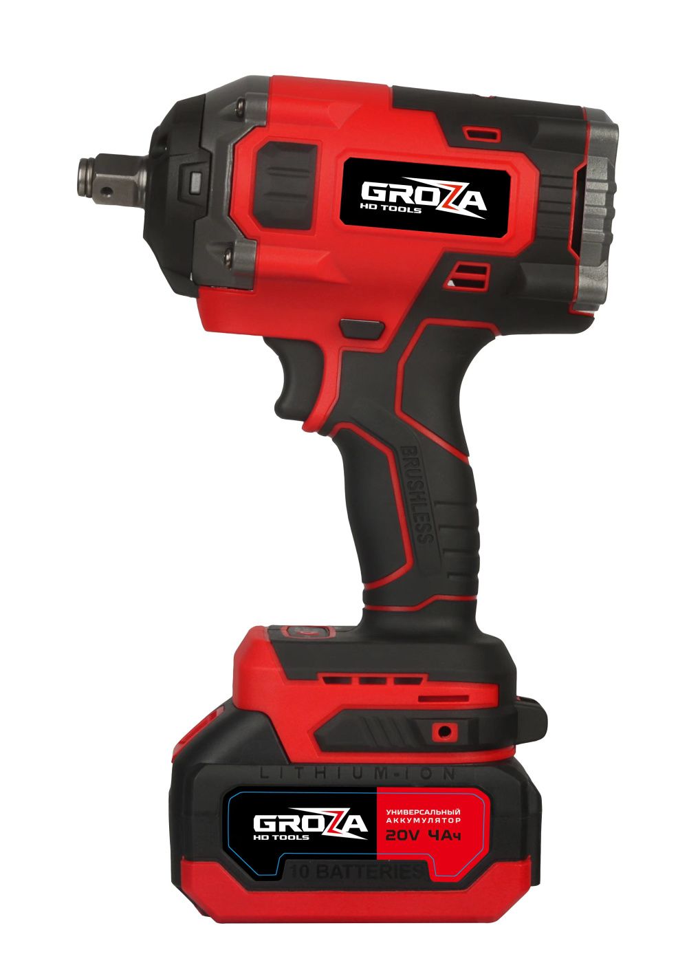 Аккумуляторный гайковерт Grozatools iBW-801 Torque