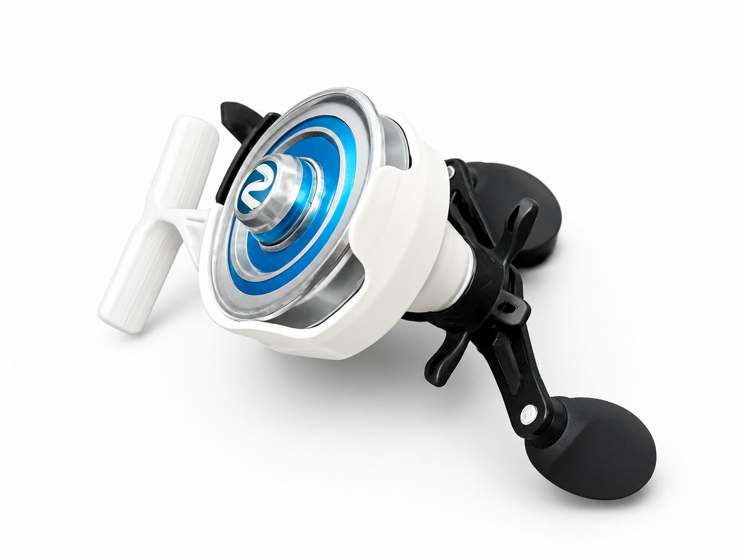 Катушка для зимней удочки мультипликаторная Nautilus Ice King White / Катушка для зимней рыбалки