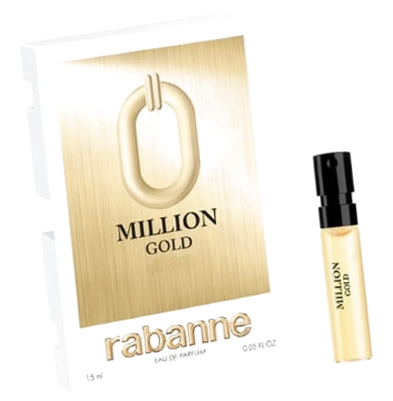 Пако Рабан Миллион Голд для мужчин парфюмерная вода 1.5 мл сэмпл - Paco Rabanne Million Gold золотистый