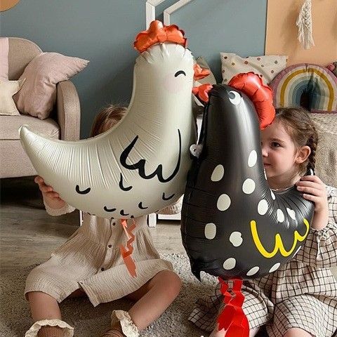 Шары в форме петухов, 2 штуки