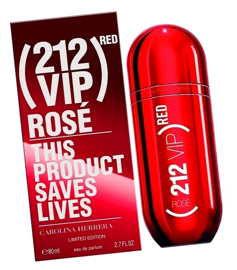 Парфюмерная вода для женщин 212 Красная Роза 80 мл / Carolina Herrera 212 Vip Rose Red