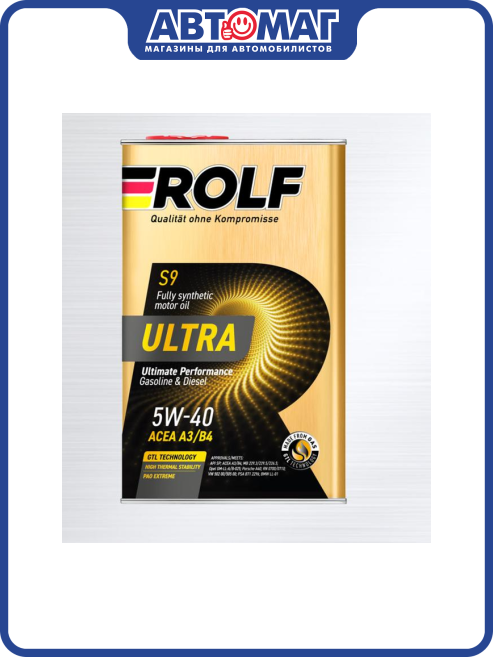 Моторное масло ROLF Ultra 5W-40 (1л) ROLF ROLF-5W40-UA3B4-1L