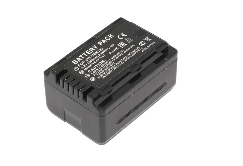 Аккумуляторная батарея для фото и видеокамеры Panasonic HC-V10 (VW-VBK180) 3.6V 2300mAh Li-ion