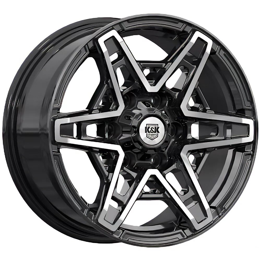 Колесный диск K&K Блэкберн 8x17 6x139.7 ET25 D106.1 Алмаз черный