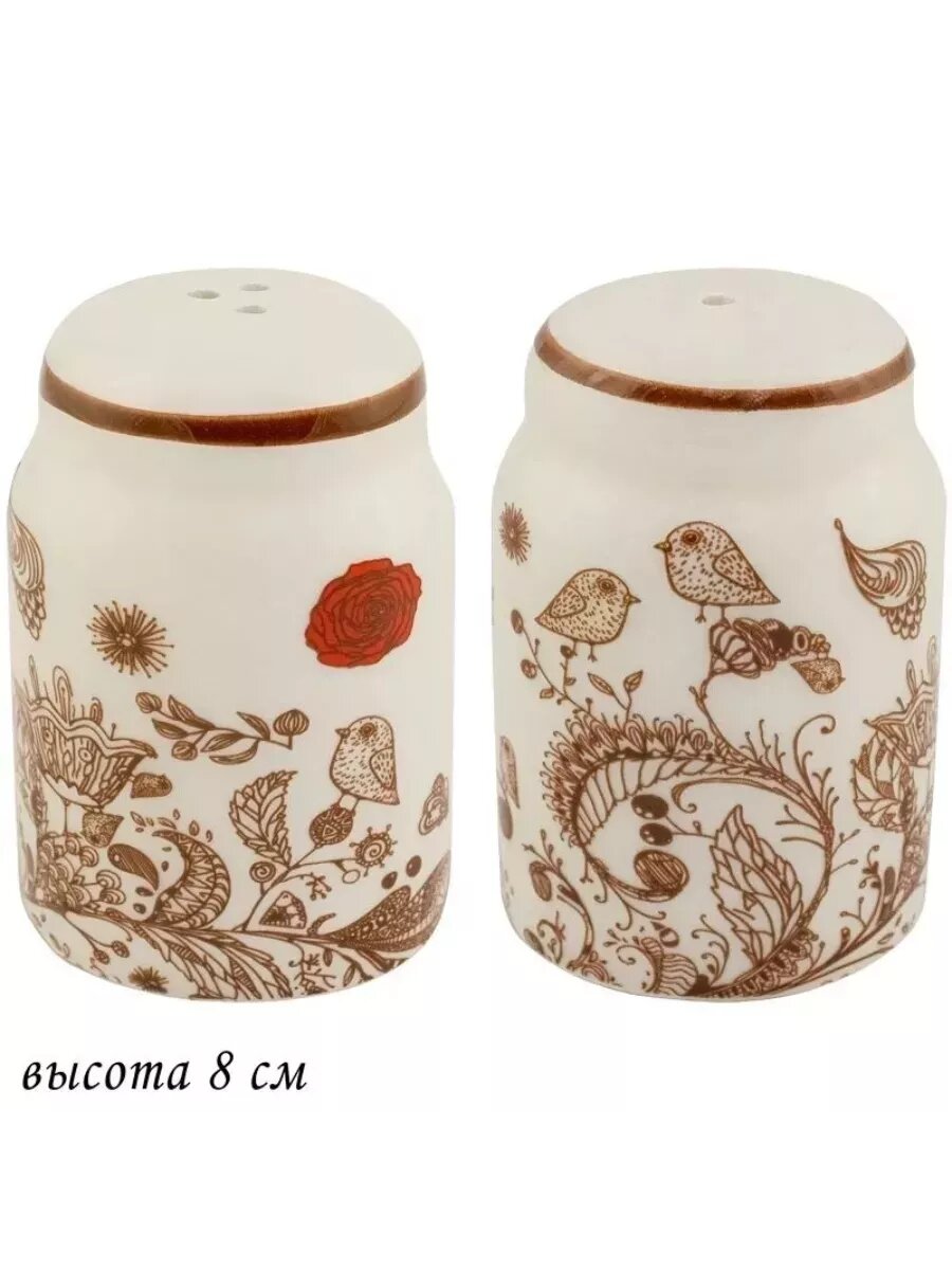 Набор для специй солонка и перечница фарфор