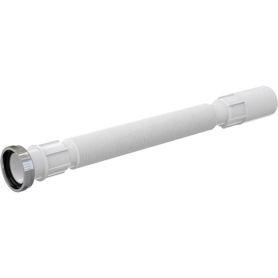 Гофра 5/4"х40 пластик, гайка металл 350-800мм (A74) ALCAPLAST