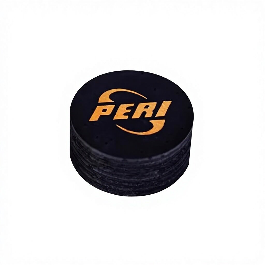 Наклейка для бильярдного кия Peri Black Medium (средняя)из свиной кожи, диаметр 14 мм, 6 слоев