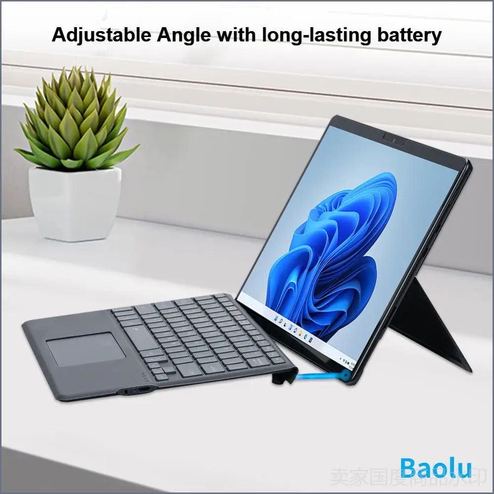 Магнитная беспроводная клавиатура с подсветкой и тачпадом для Surface Pro 8 11