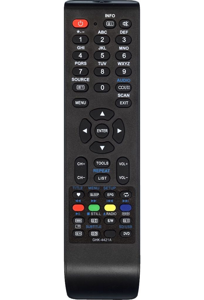 Пульт GHK-4421A для TV+DVD CHANGHONG, Supra, Bravis, Akai, FUSION