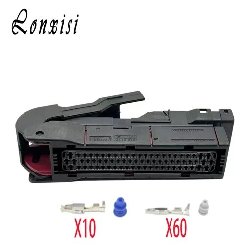 Разъем автомобильный Tyco TE AMP 70-контактный 1-968879-1, гнездо, черный, 1 set 70pin female