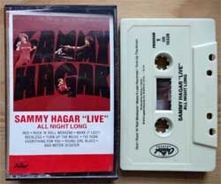 Аудиокассета VAN HALEN (SAMMY HAGAR) 'Live' All Night Long' (1978 RI USA press, 4N-16326, near mint/mint) (MC3144)