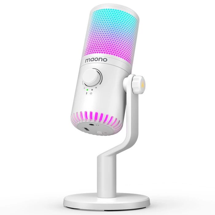 Maono DM30RGB white USB микрофон