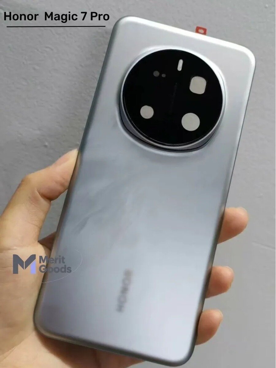 Задняя крышка для смартфона Honor Magic 7 Pro / со стеклом камеры серебряная- honor magic 7 pro Задняя крышка