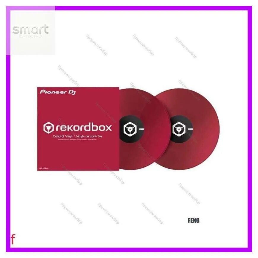 Таймкод винил Pioneer rekordbox DJ, красный, 2 шт, TC001