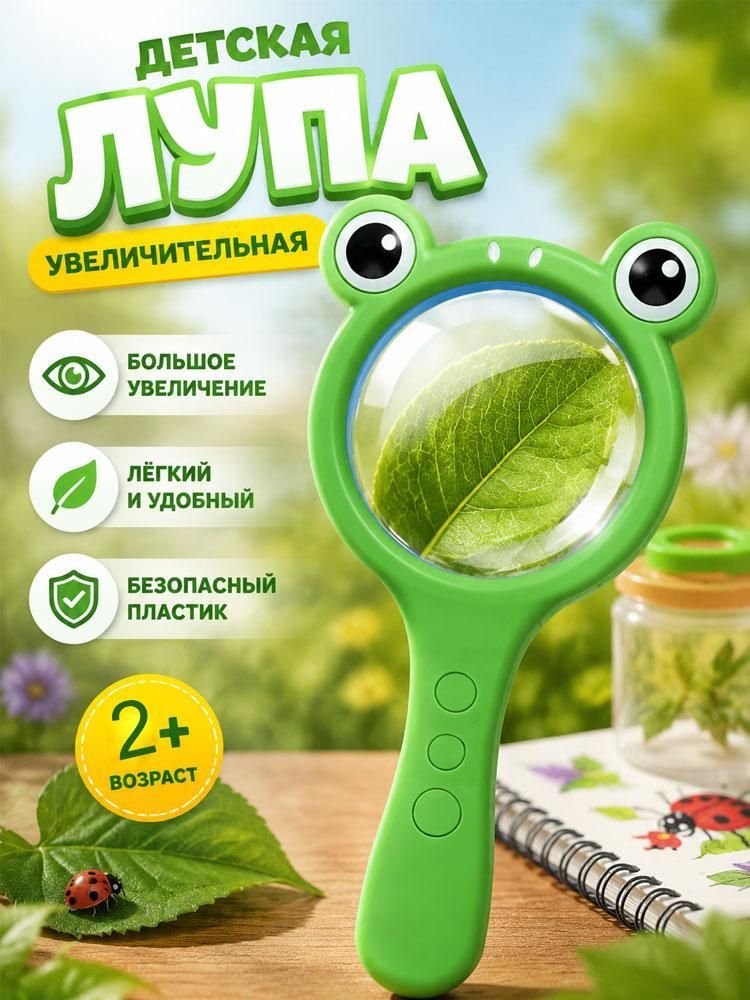 Лупа 3-кратная, диаметр: 60 мм