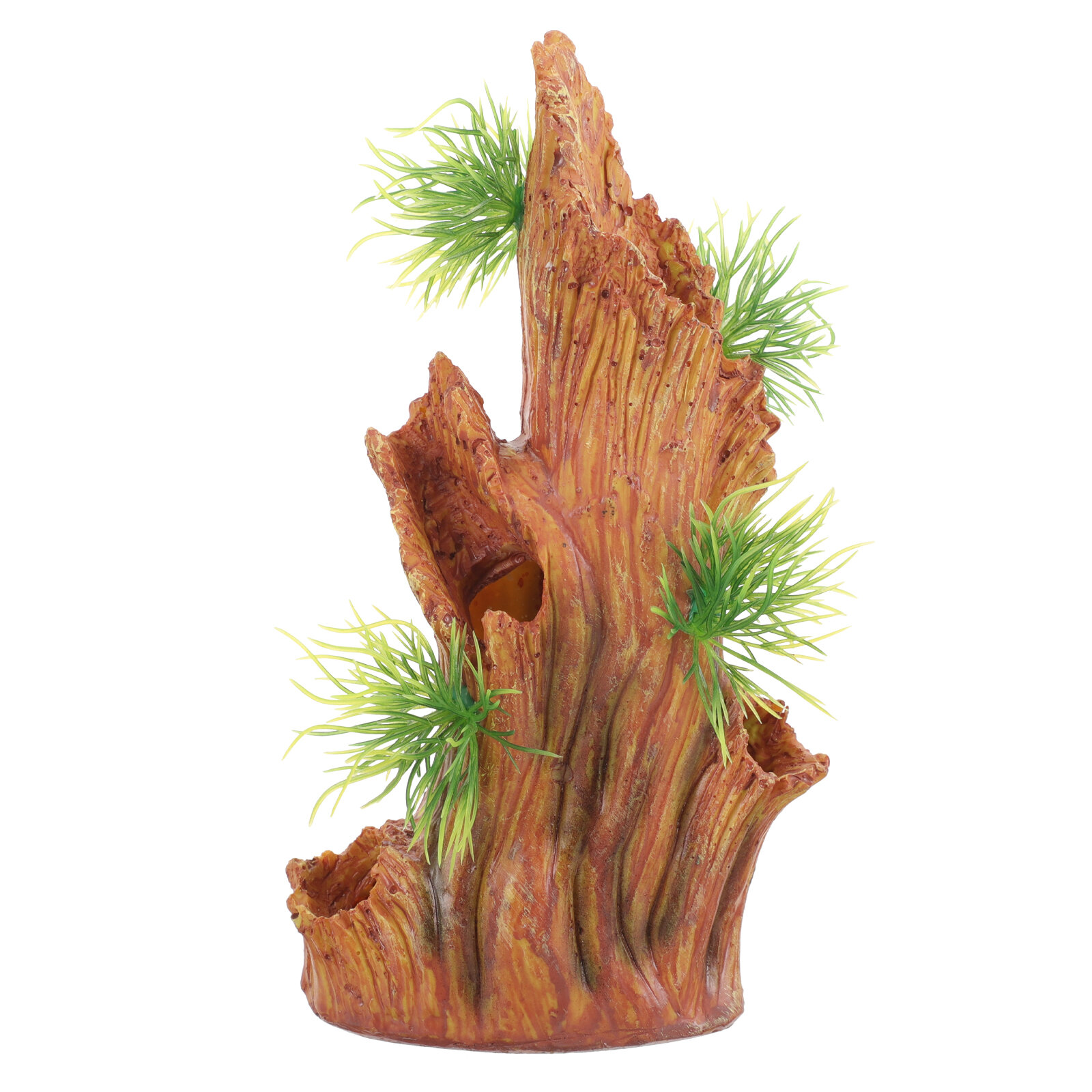 Украшение Для Аквариума Имитация Коры Дерева Отличное Качество 19x11cm