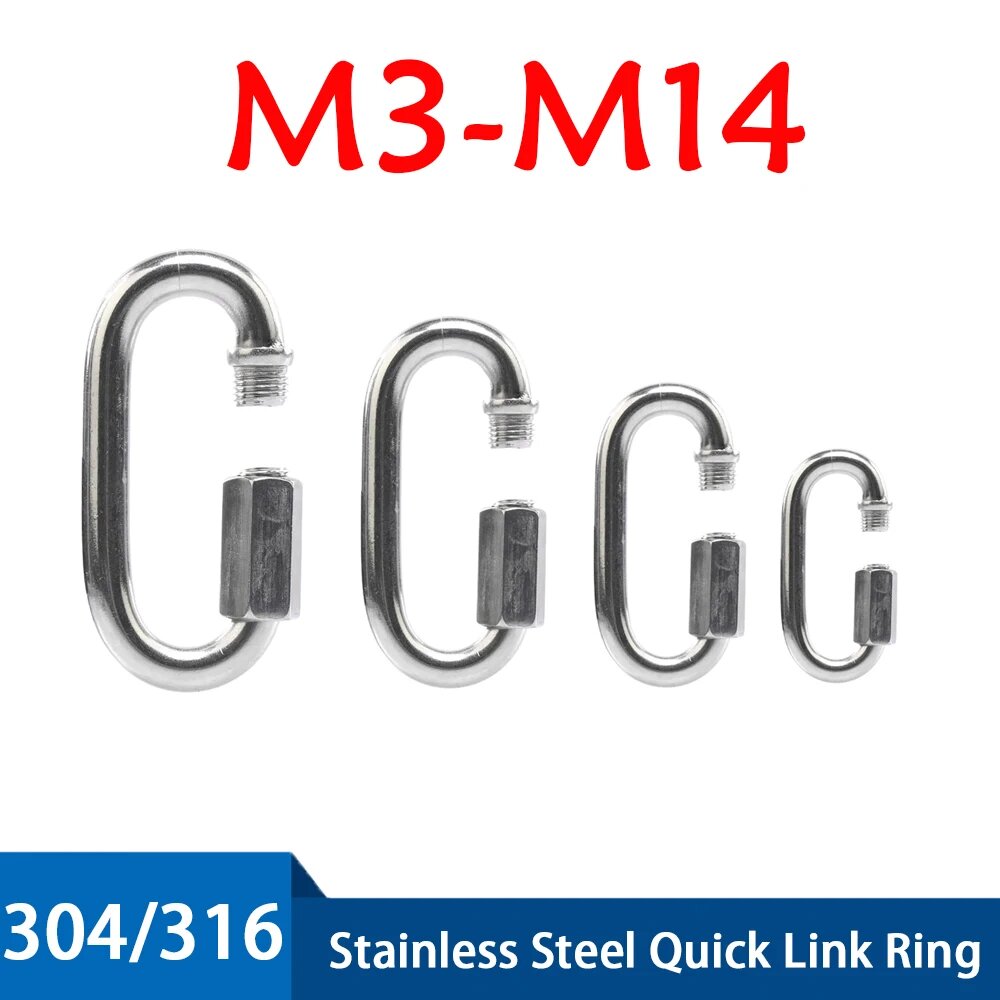 Быстроразъемное кольцо из нержавеющей стали M3-M14 304-1Pcs, M3.5