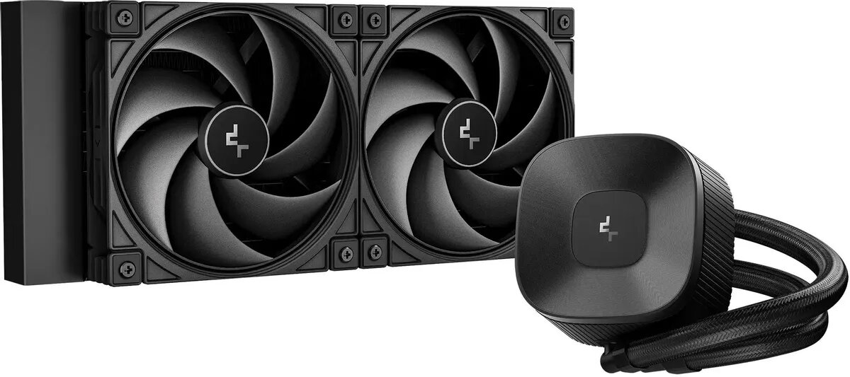 Система водяного охлаждения DeepCool LE240 V2 Zero, 4-pin, нет подсветки, 120мм, черный, retail