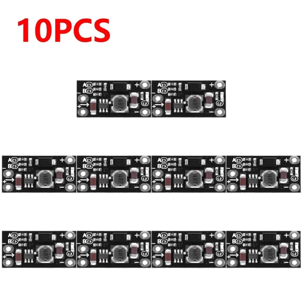 Мини DC повышающий модуль 3.7В до 12В 1-100 шт. Черный, 10pcs Board