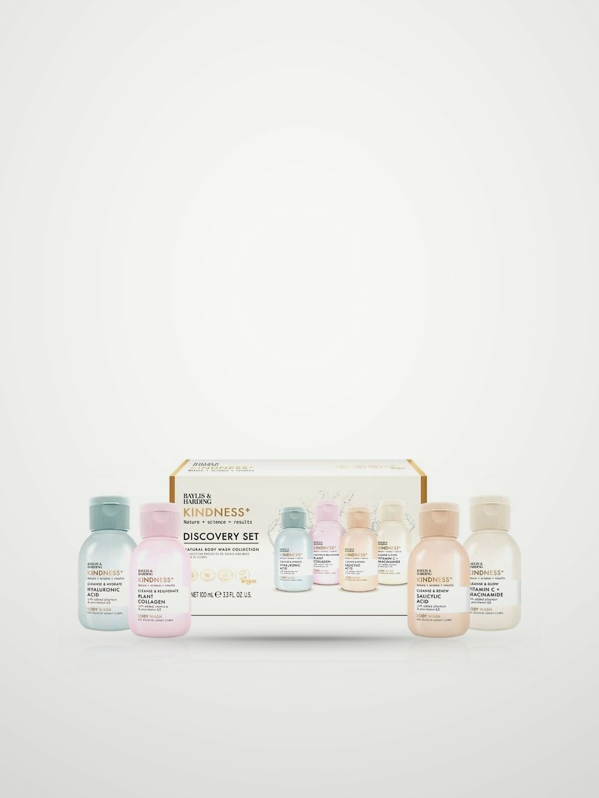 Baylis & Harding - Kindness+ Range Discovery Gift Set Набор гелей для душа 4 x 100 мл