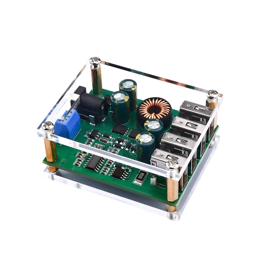 Aideepen DC/DC Конвертер 7-60В в 5В 4 USB