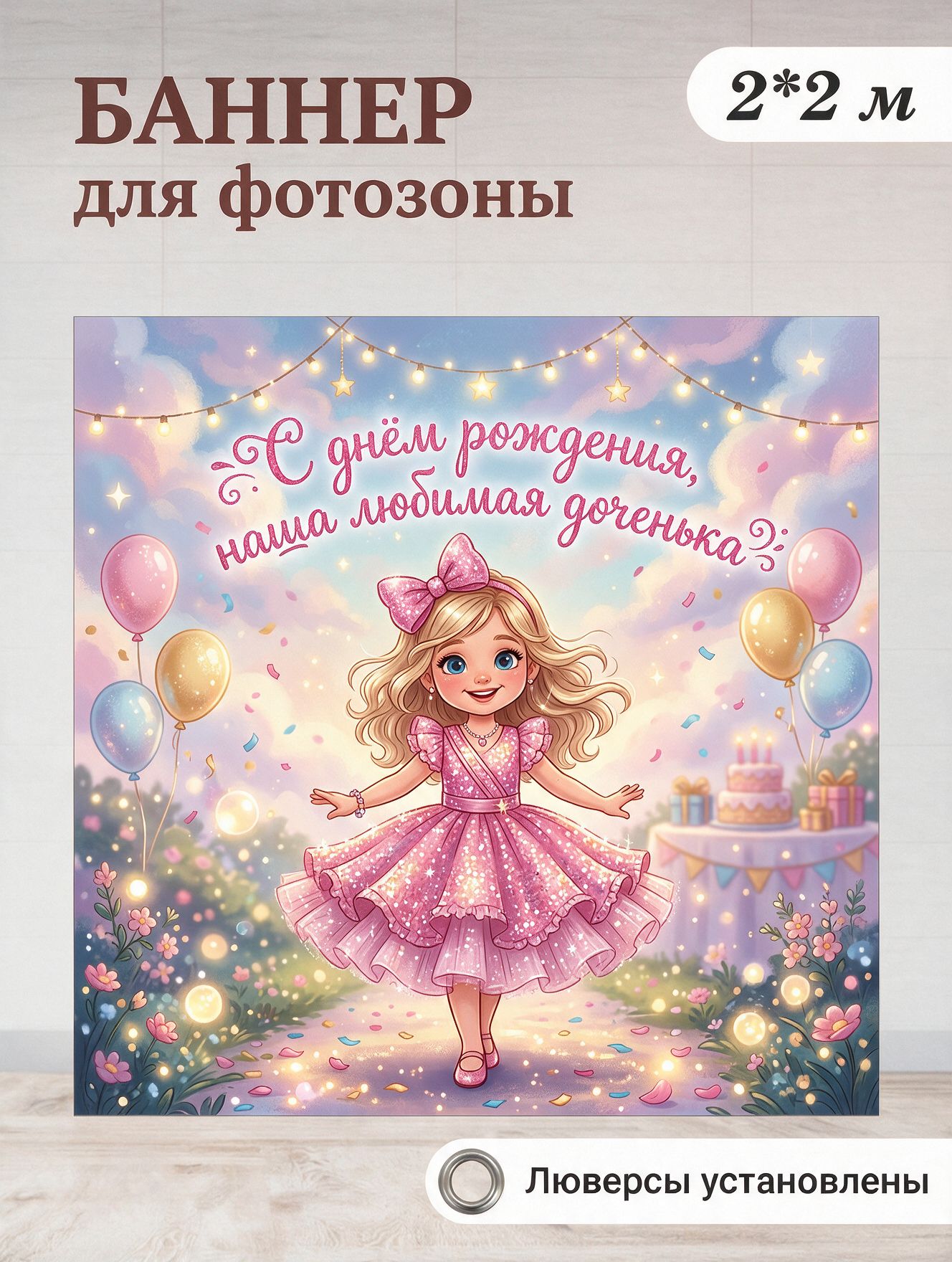 Баннер с днем рождения