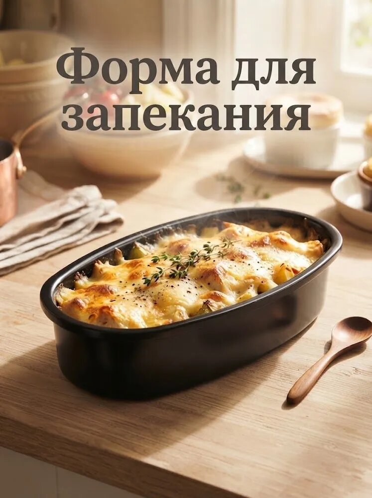 Форма для выпечки «Кекс», 23×12×5,5 см, антипригарное покрытие, цвет чёрный