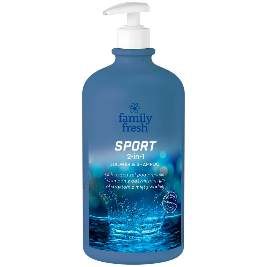 Средство для душа Family Fresh Sport 2-in-1, 1000 мл