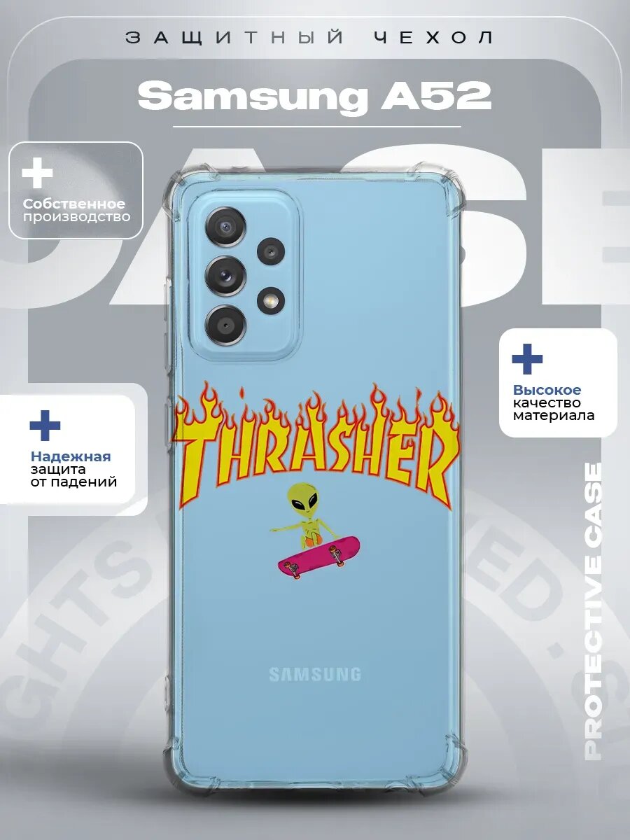Чехол на Samsung A52 с принтом Thrasher