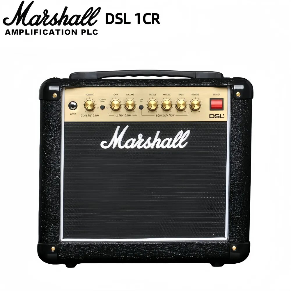 MARSHALL DSL 1CR, полнотрубный динамик для электрогитары, поддерживает высококачественную цифровую реверберацию, максимальная мощность 30 Вт, черный