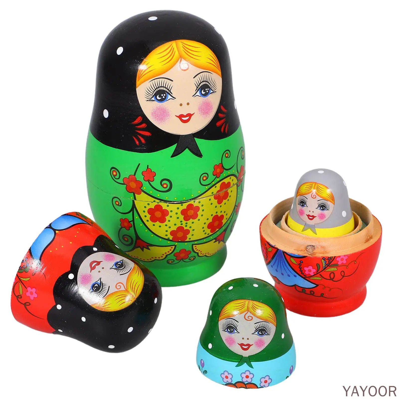Коллекционные Русские Матрёшки, Деревянные Игрушки, 5 Штук