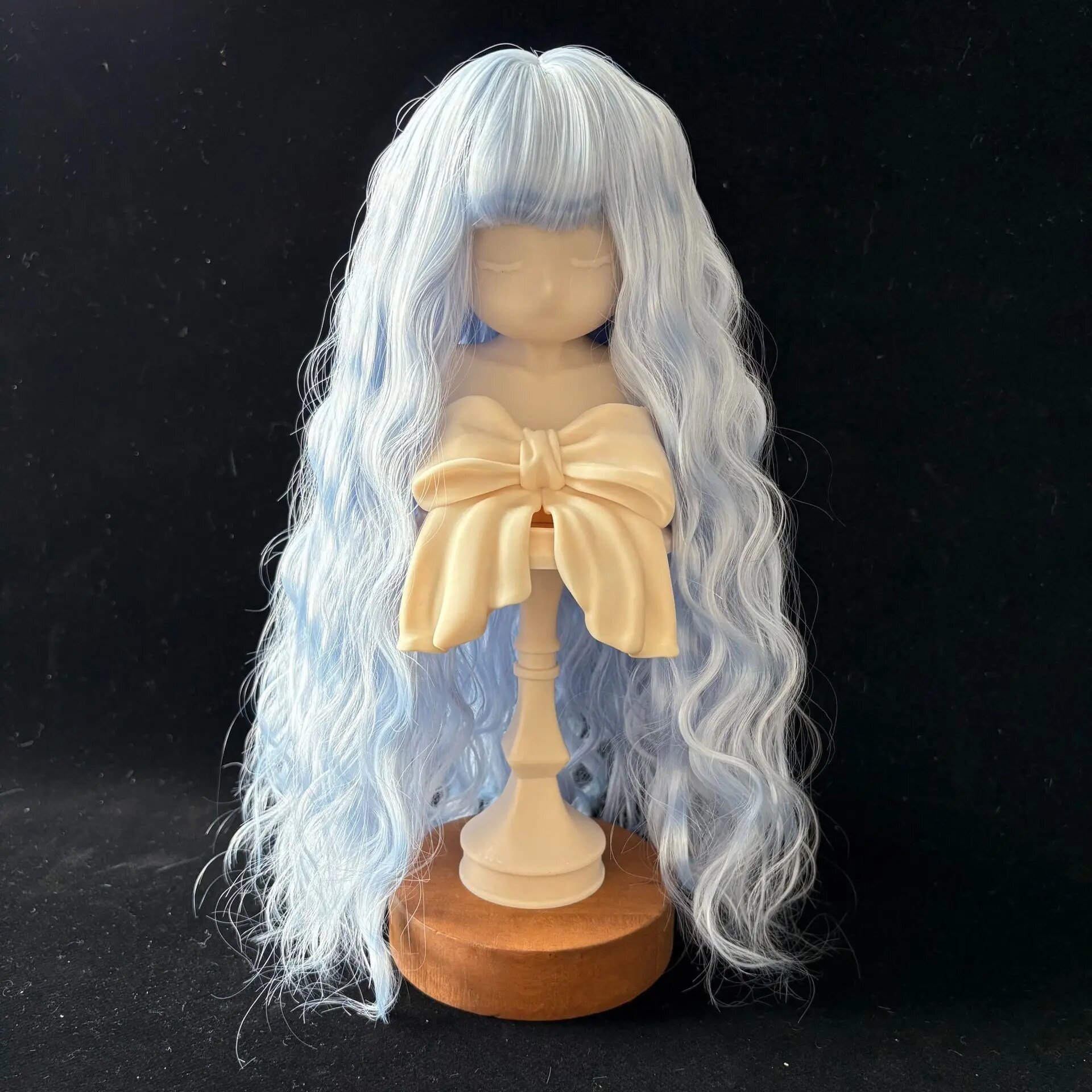 Синтетический парик в стиле Лолита для кукол BJD 1/3, 1/4, 1/6 doll wig, 15-17cm Head size