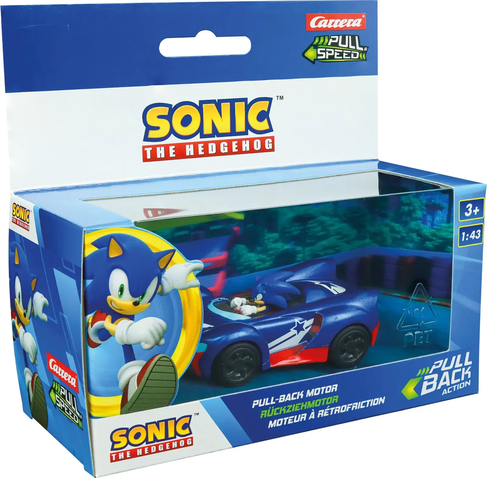 Игрушечная машинка Carrera Sonic the Hedgehog, 1:43, 1 шт