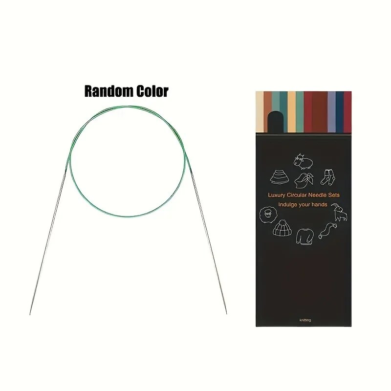 Круговые спицы для вязания из нержавеющей стали 2.0-10.0 мм 65cm, 1pcs-2.0mm