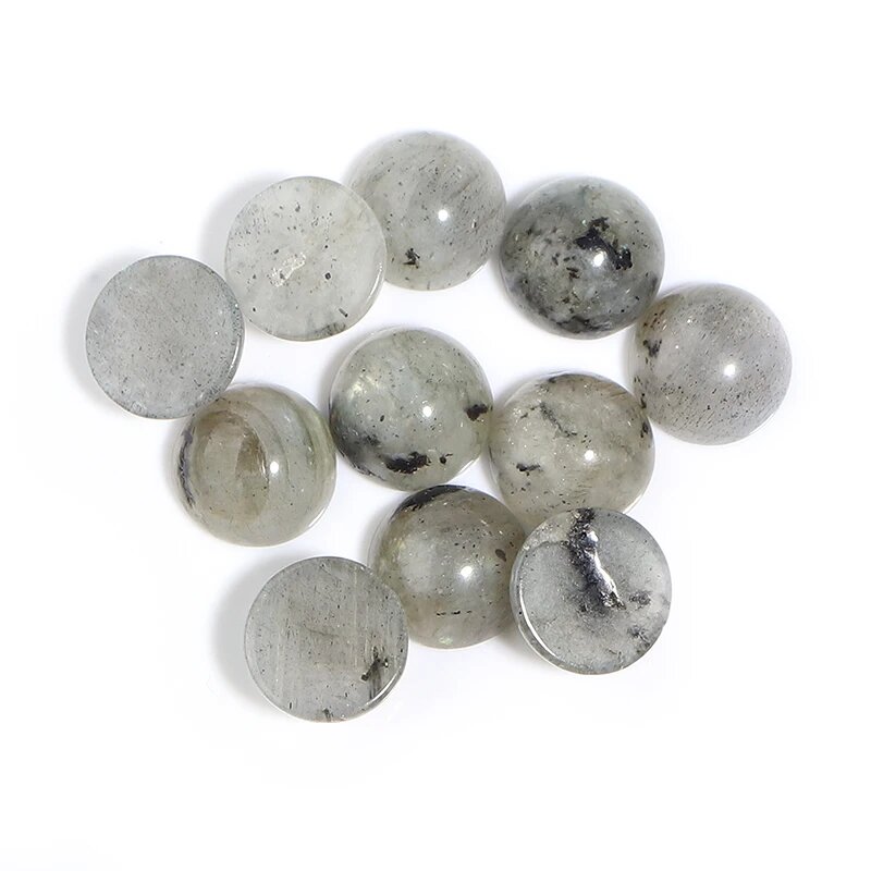 Кабошоны Лунный камень, 6 мм, 10 шт, shimmer stone