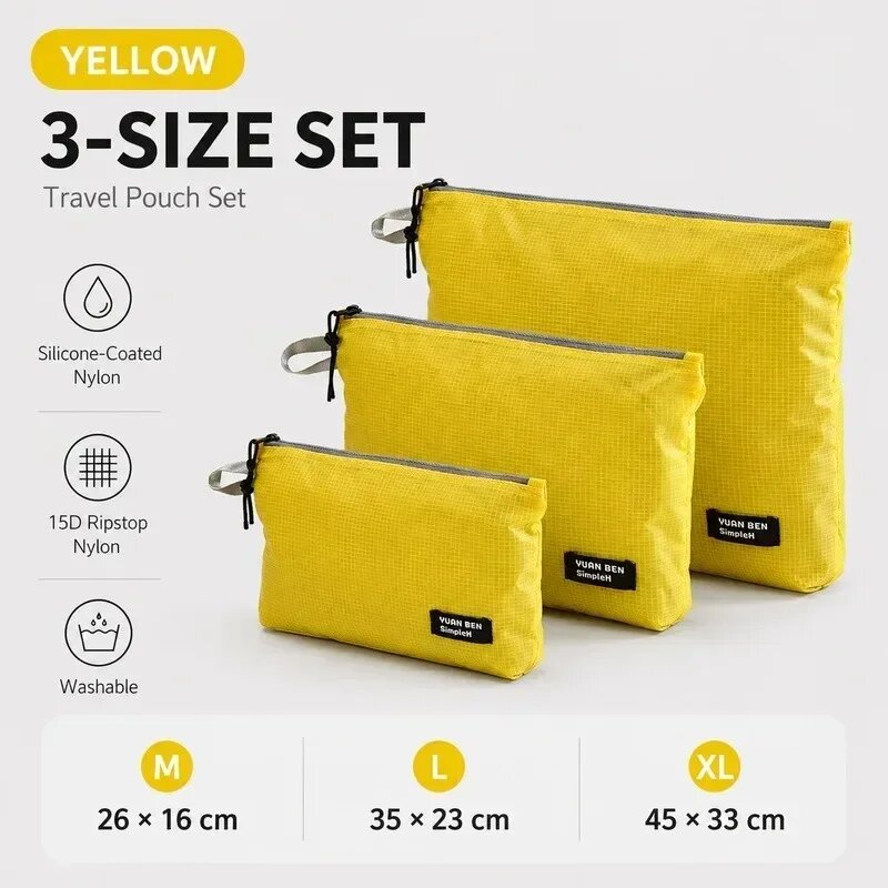 ЭВА чехол для кемпинга Желтый, Yellow 3Pcs Set