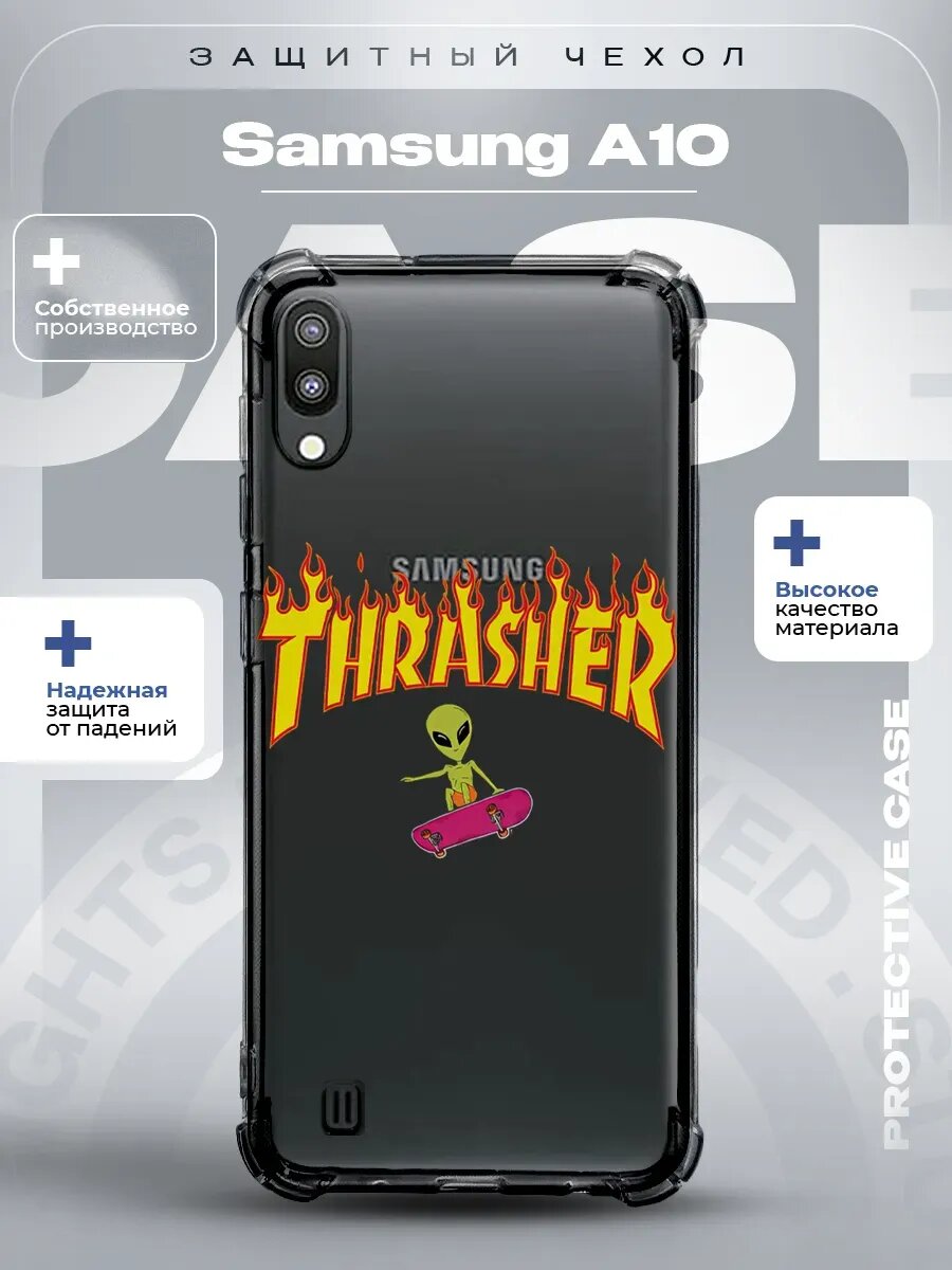 Чехол на Samsung A10 с принтом Thrasher