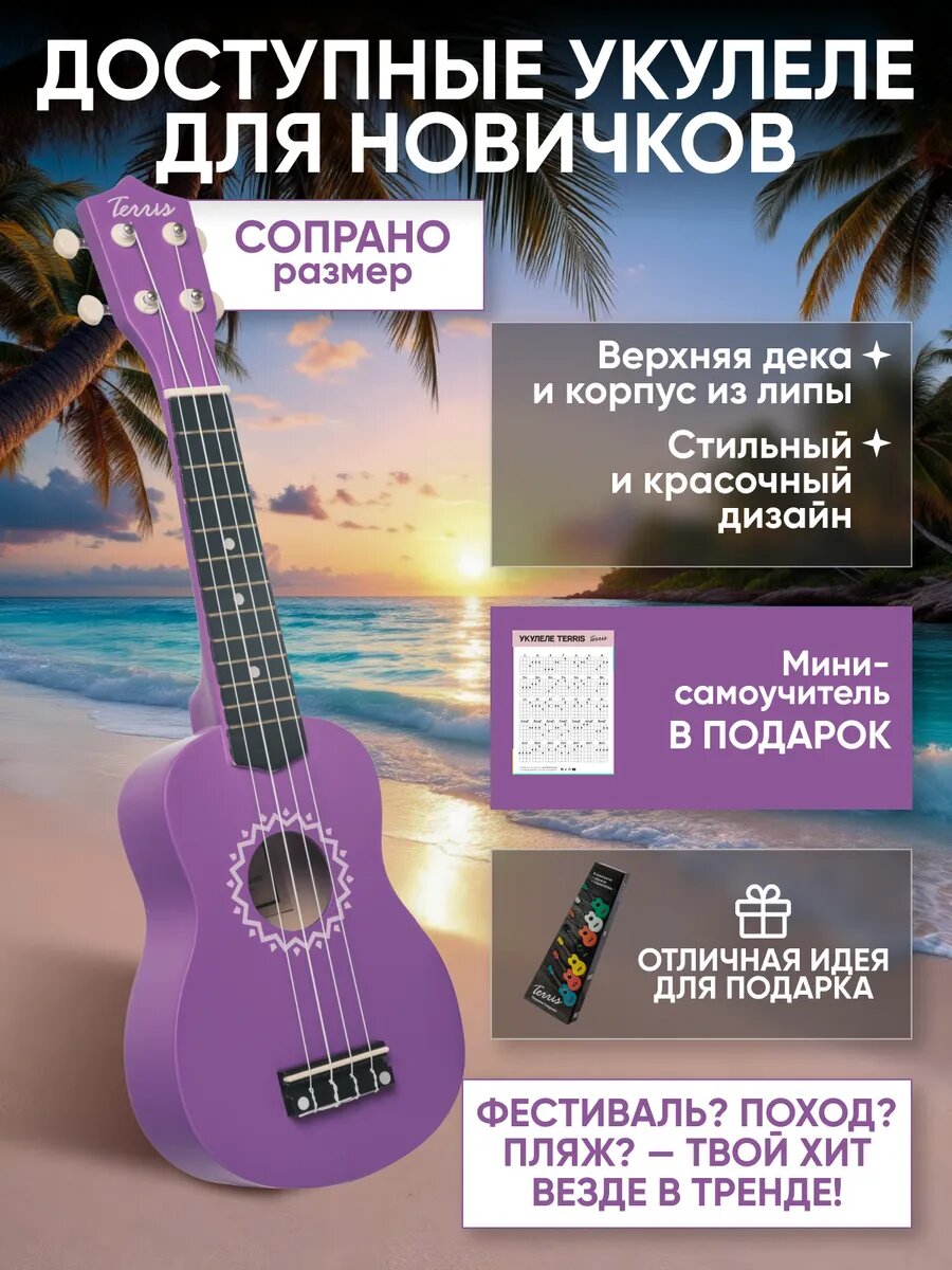 TERRIS JUS-10 VIO Укулеле сопрано