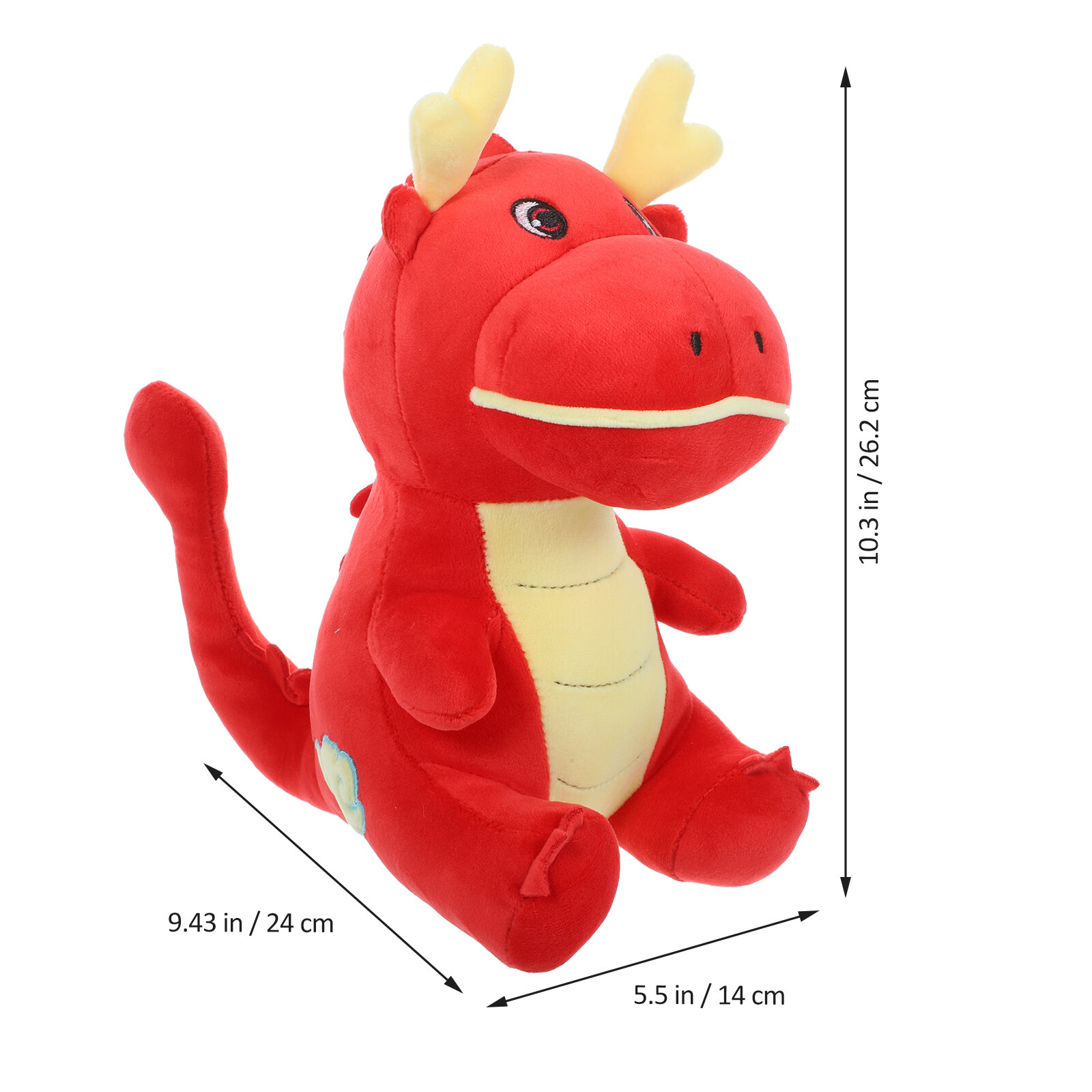Милый Дракон Игрушка Для Украшения Дома Машины Подарок На Новый Год 26 2x24x14CM