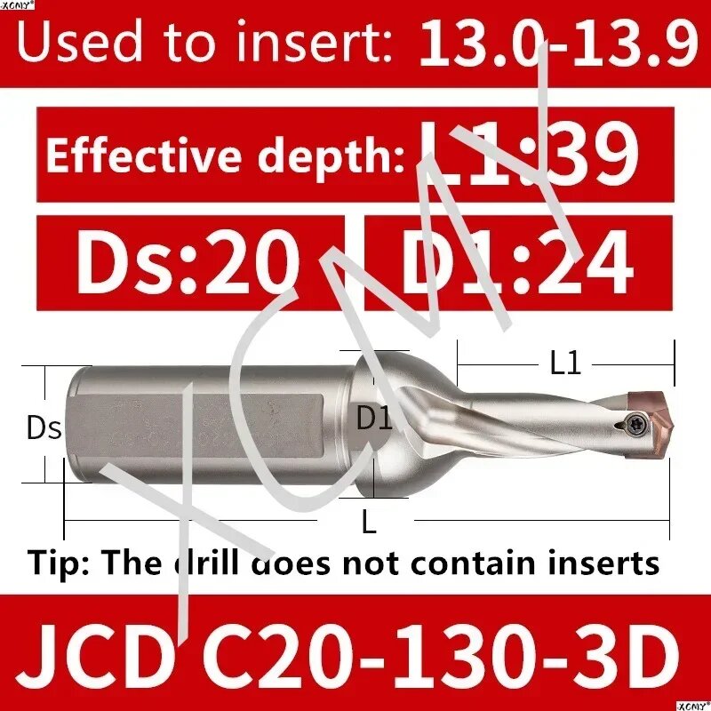 Сверло JCD 10-25 мм для вставки HCD XCMY
