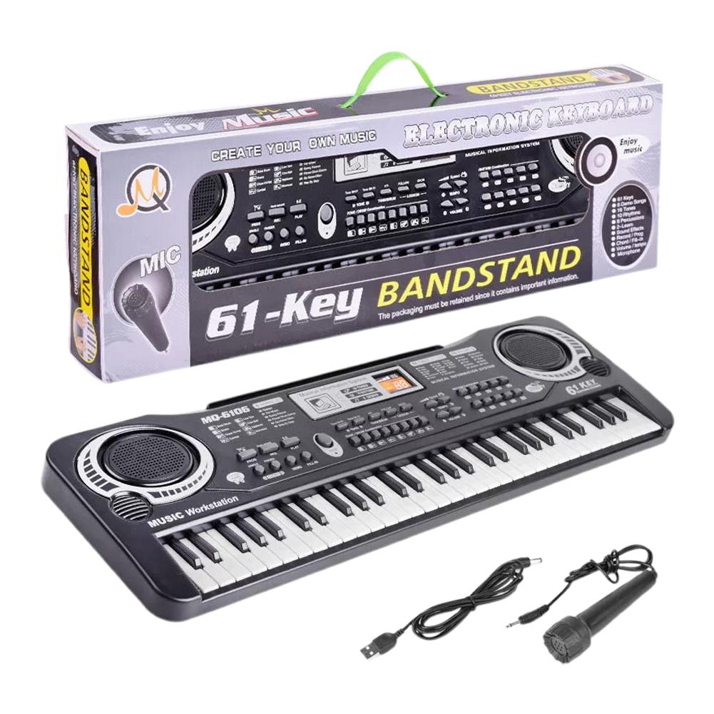 Bandstand Музыкальная игрушка MQ-6105, 61 клавиш, с микрофоном
