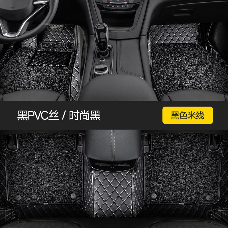Коврики из ПВХ-волокна черного цвета для автомобиля Cadillac ATS/XTS/XT5/XT4/CT4/CT6/XT6/CT5 - Классический черный